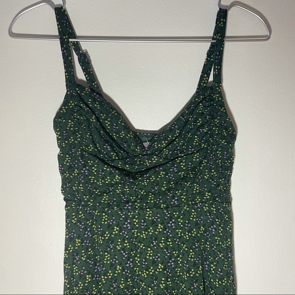 Urban Outfitters | Dresses | Urban Outfitters Green Floral Mini ...